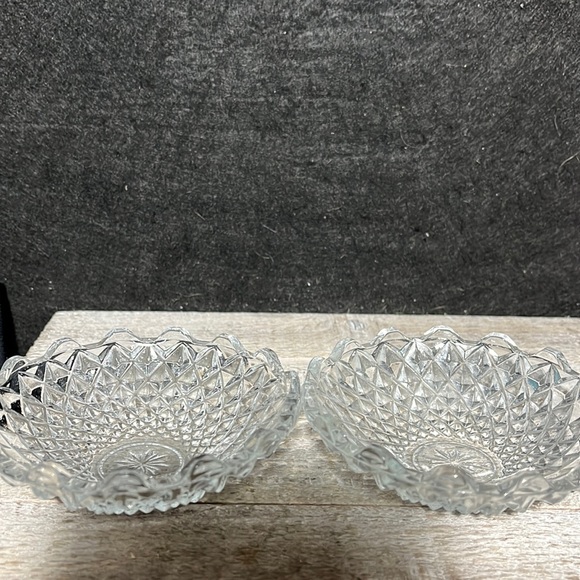 Made in Italy | Accents | Vintage Set2 Clear Glass Trinket Dishes Made ...